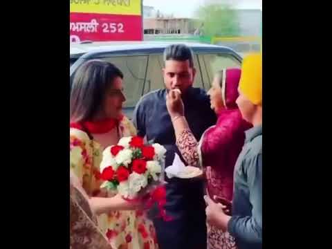 Karan Aujla Hoea Apni Nanni Nu Milke Emotional || Palak Aujla Wife Karan Aujla
