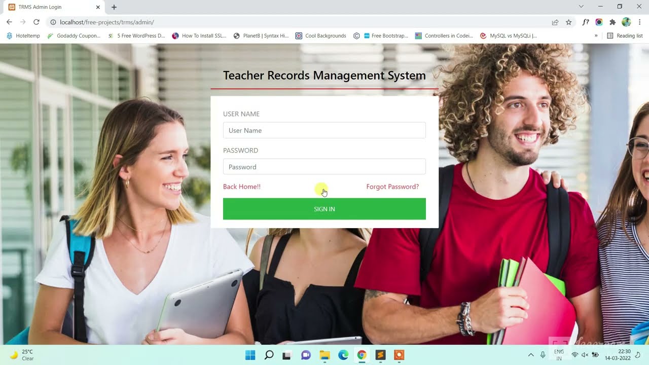 Teachers Record Management System  V2  Using PHP last Updated @ 11 September 2024 | PHPGurukul