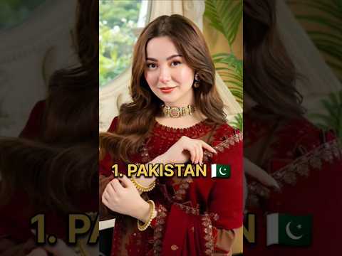 Top 10 Muslim ☪️ Countries Most Beautiful Natural Beauty Female of Defferent countries #shorts