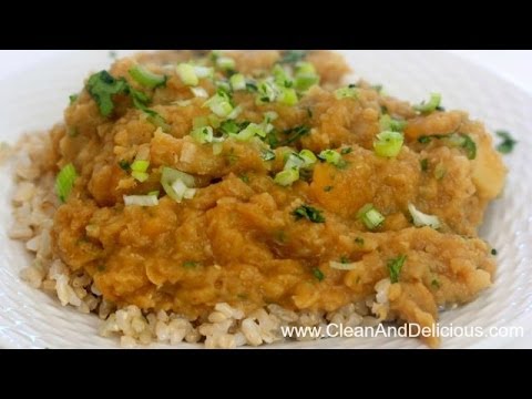 Red Lentil Stew W/ Root Veggies - Clean Eating Recipe