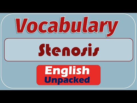 Stenosis