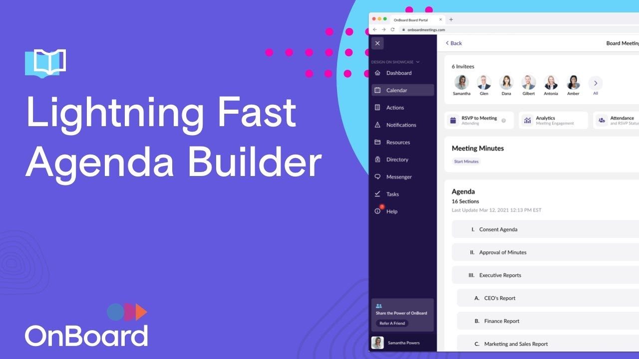 Agenda and Meeting Builder by OnBoard