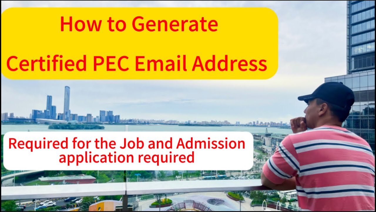 How to Generate a Certified (PEC) Email Address with Basic Information