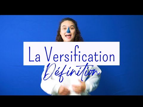 La Versification - Définition
