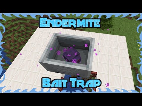 Minecraft Tutorials - Enderman Bait Trap - Endermite Minecart Bait 1.20/1.19/1.18