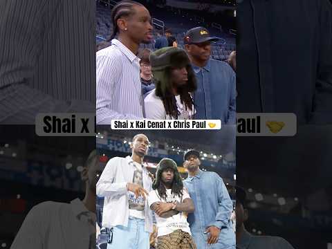 Shai, Kai, & CP3 link at the Finals 🔥