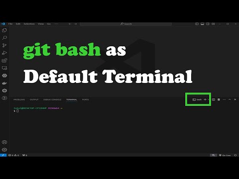 Integrate Git Bash as Default Terminal in VS-Code