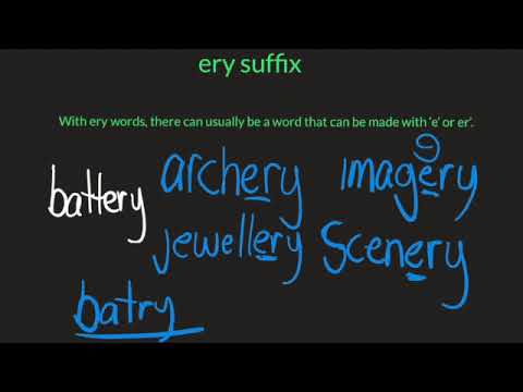 Spelling Suffix Focus (ary,ory,ery)