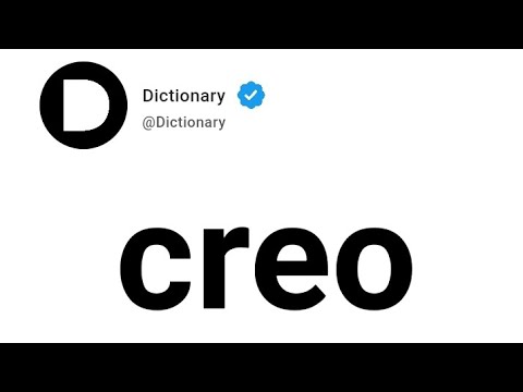 creo Meaning In English