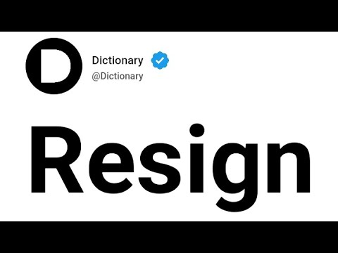 Resign Meaning In English