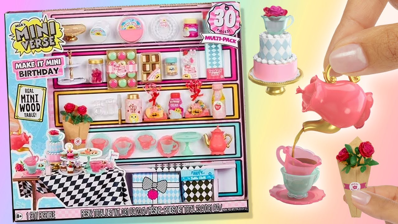 MAKING *MINIVERSE* Make It Mini BIRTHDAY! All 5 Recipes!!