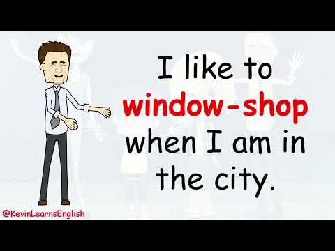 Do you know what WINDOW-SHOPPING means? --- Learn English with Kevin ๐๐ #learnenglish #funenglish
