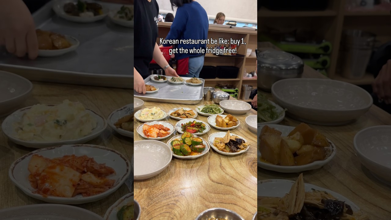 Just ordered one dish… Korean restaurant: here your first 12 side dishes… #food #koreanfood #sydney