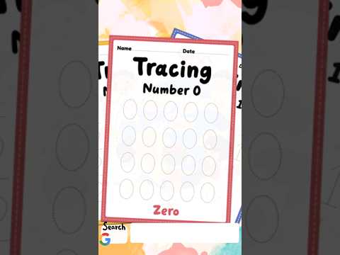 Tracing Numbers 0-10