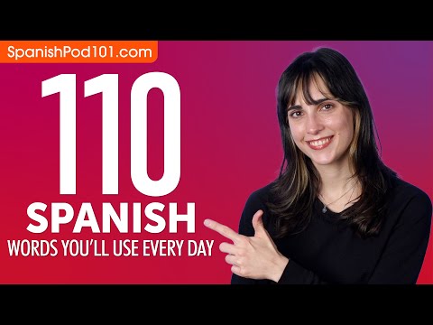 110 Spanish Words You'll Use Every Day - Basic Vocabulary #51