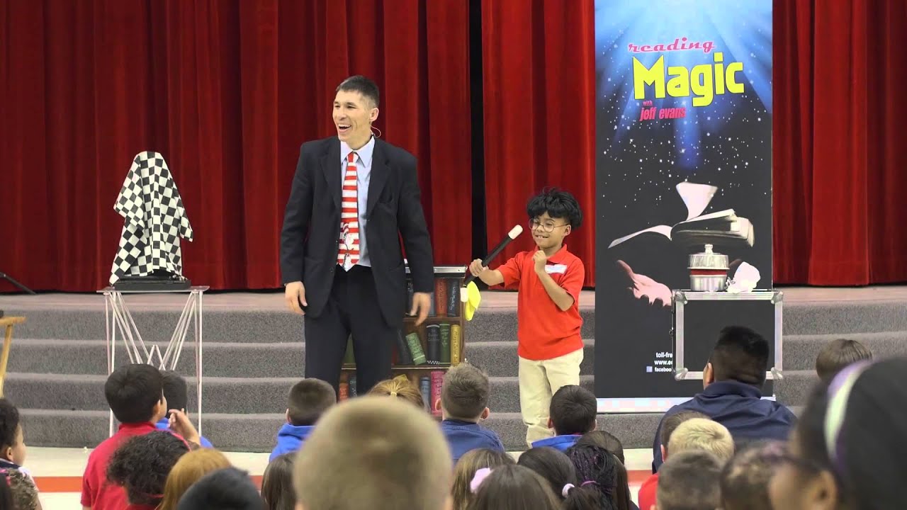Portland Tacoma Seattle - Reading Magic School Assemblies with Jeff Evans