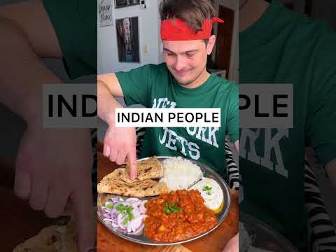 The best way to eat INDIAN food is definitely with HANDS????️????♥️????| Normal vs Indian | CHEFKOUDY