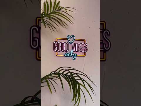 Good Vibes Only Neon Sign #like #neon #neonmaking #neonart #suscribe #neonart #neonlights #neonsigns