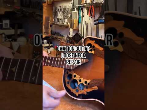 Ovation Acoustic Guitar how to adjust the Neck #shorts #tutorial #guitar #repair #diy #craft #hack