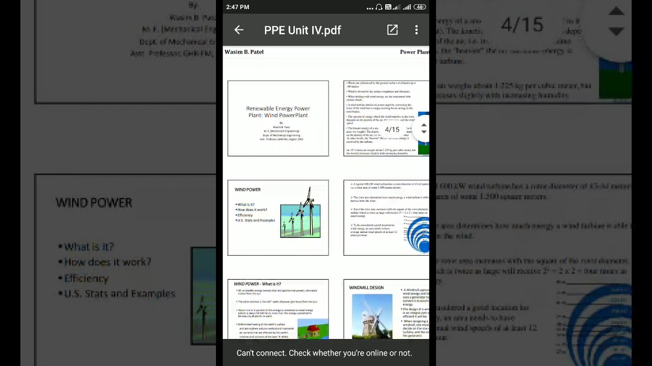 PPE Unit-4 - Wind Power Plant