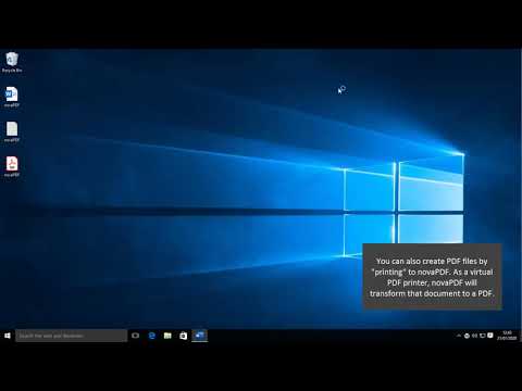 How to create PDF files with novaPDF 10