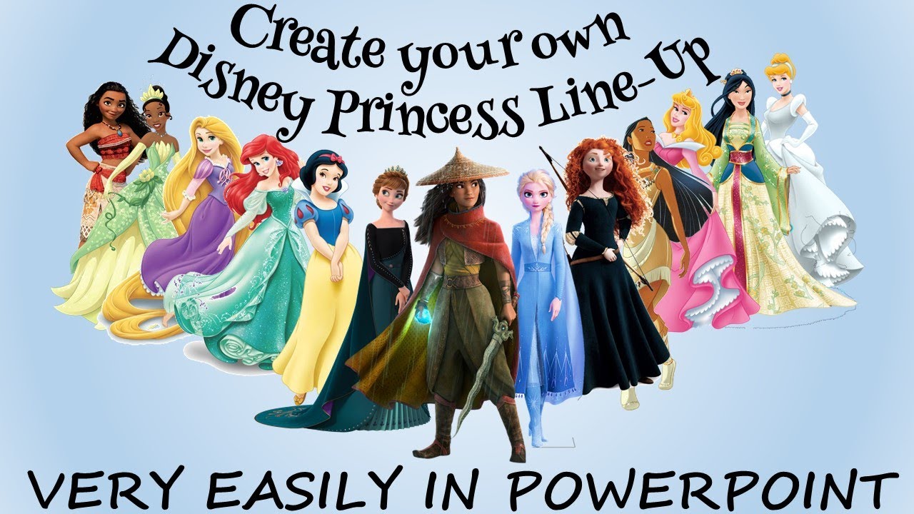 Create Your Own Disney-Princess Line-Up | PowerPoint beginner tutorial