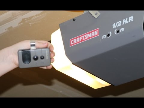 How to Program Craftsman Garage Door Opener remote DIY 1/2 HP and others