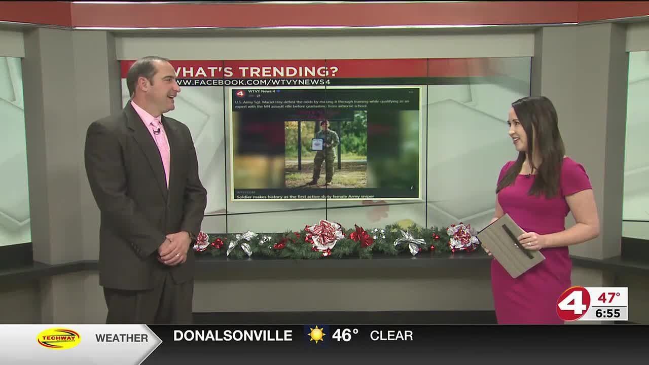 What's Trending?: Soldier becomes first active-duty female Army sniper