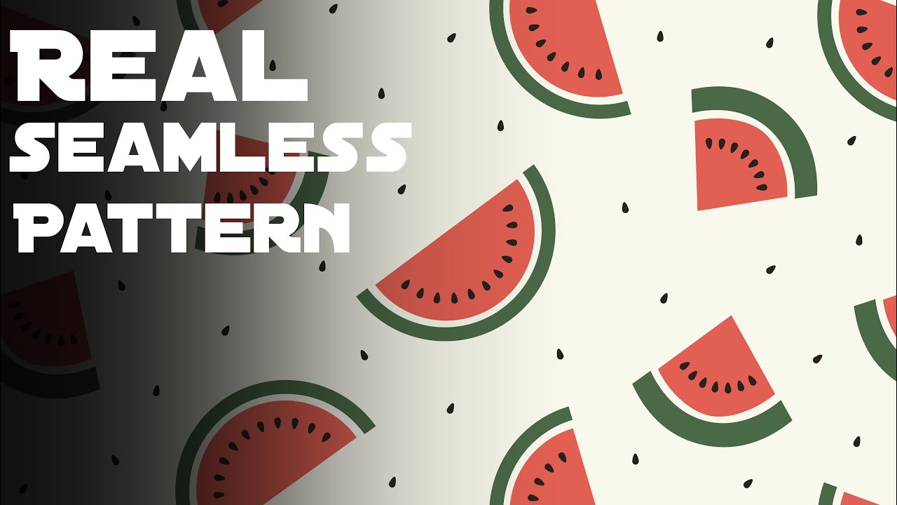 Most Satisfying Watermelon Pattern Time-lapse | Inkscape Vector Art