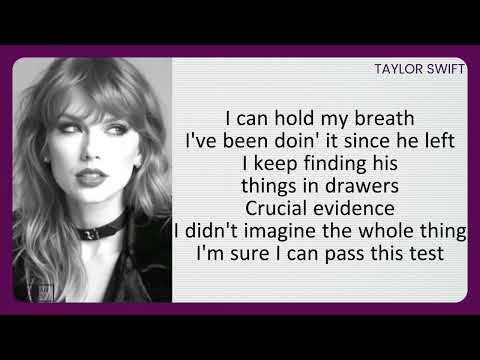 Taylor Swift ‘I can do it with a broken heart’ Lyrics