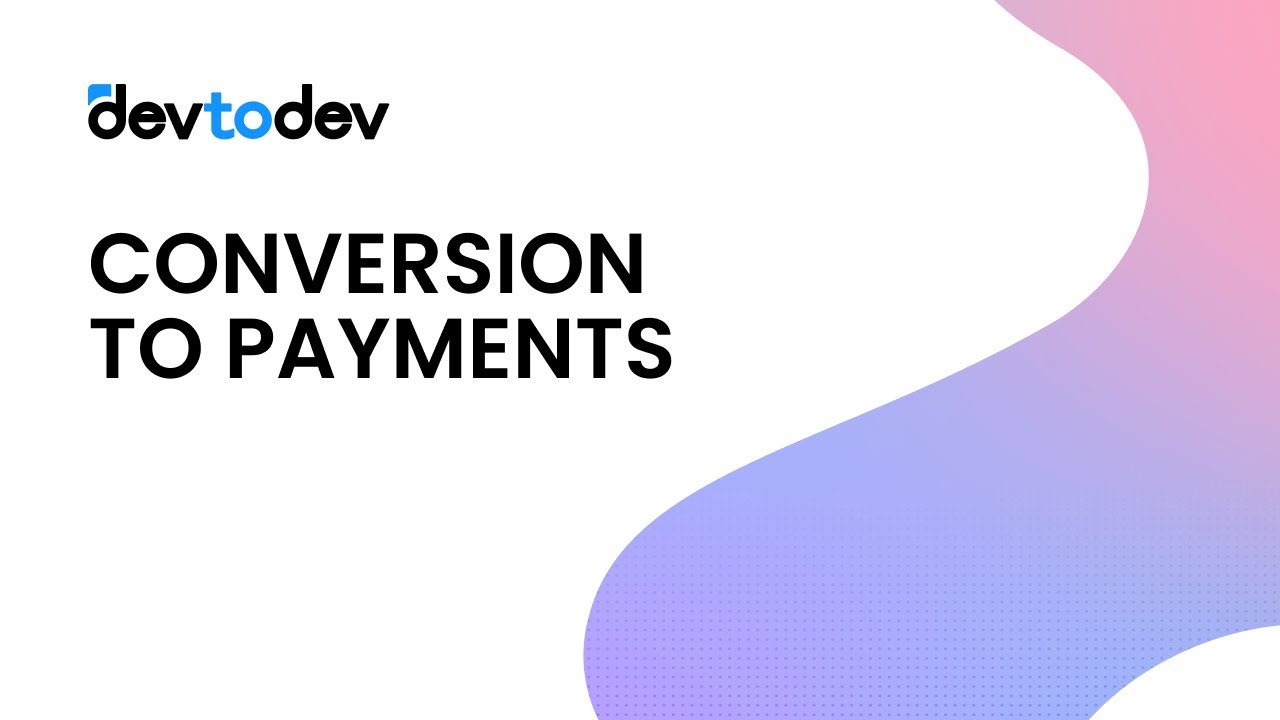 Devtodev | Conversion to Payments