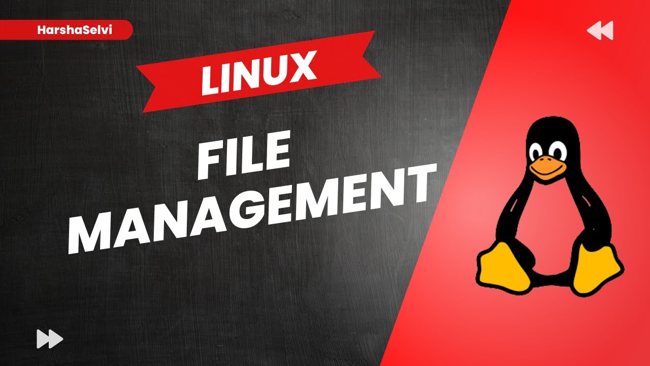Linux File Management | Tamil | HarshaSelvi