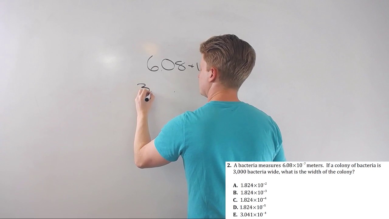 ACT Math:  How to do Scientific Notation