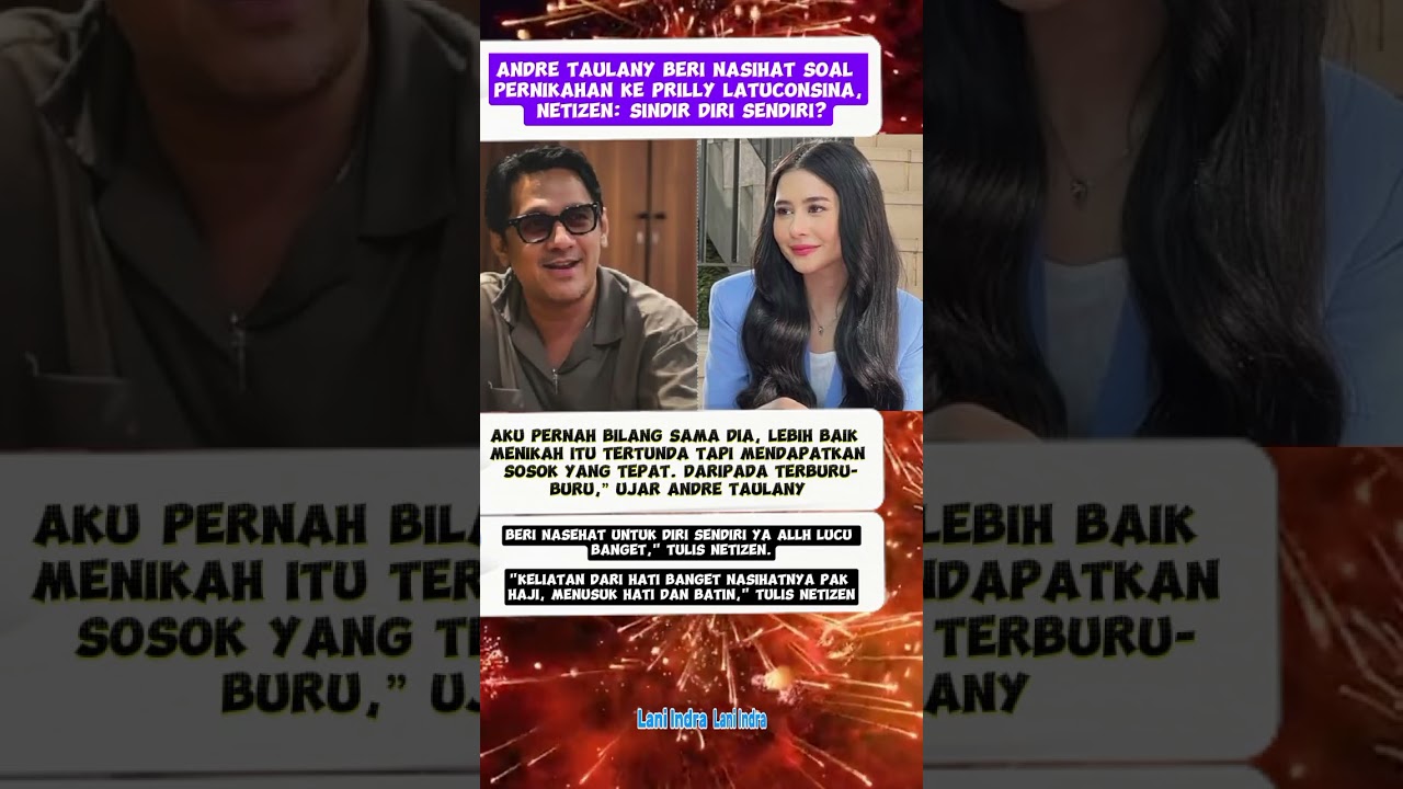 Andre Taulany Beri Nasihat Soal Pernikahan ke Prilly Latuconsina #andretaulany #prillylatuconsina
