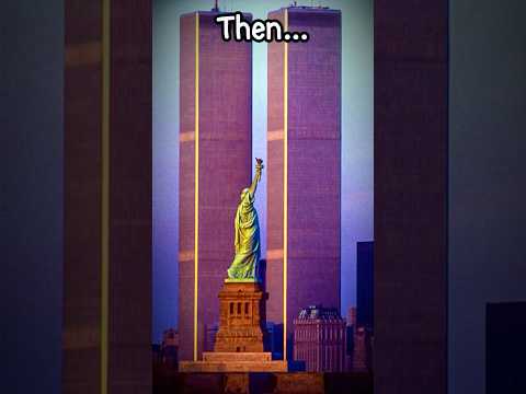 WTC now vs then 😢🫡 #wtc #twintowers #worldtradecenter #911