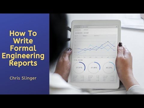 How to Write a Formal Engineering Report