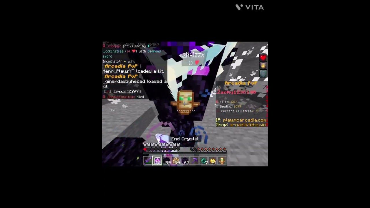 Ezz dtap on Arcadia! #ez #cpvp #lol #minecraft