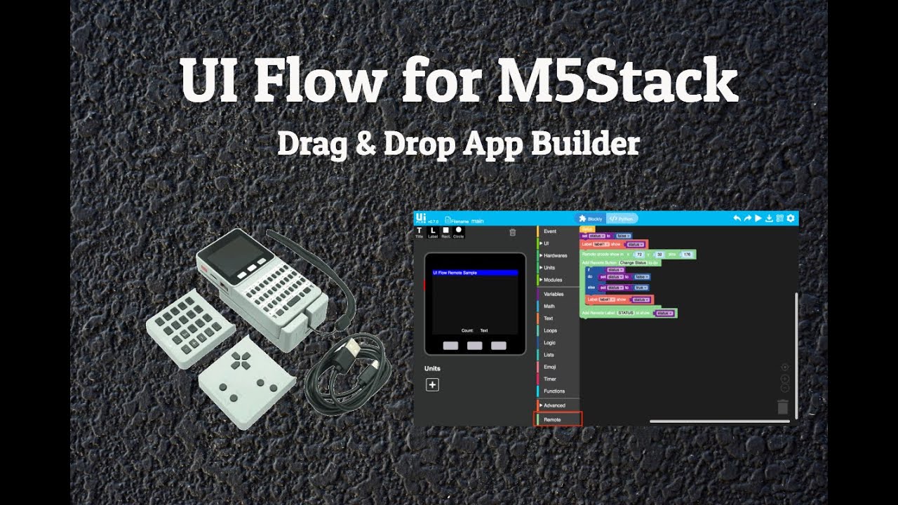 UI Flow Code Builder for M5Stack - Quick Demo