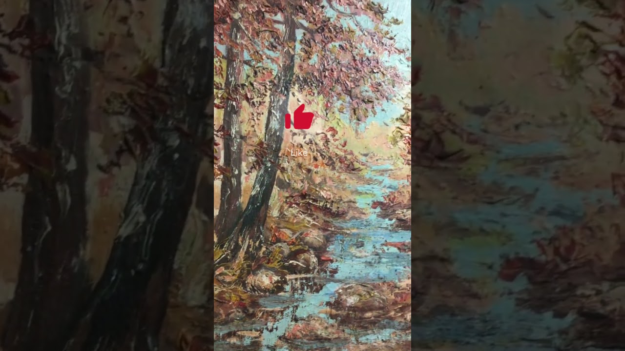 Autumn's Serene Current,#painting #design #etsy #flowers #viral #etsyfinds #tiktok #etsyshop