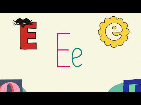 Beginning Sound - Letter Ee | Phonics | Words that start with Ee | Low Stimulation Video for Kids