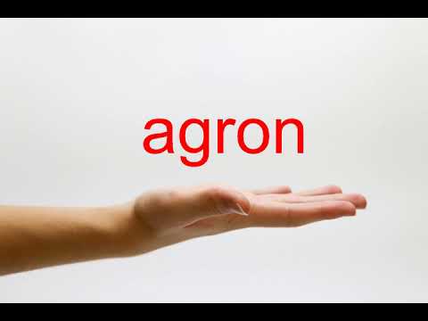 How to Pronounce agron - American English