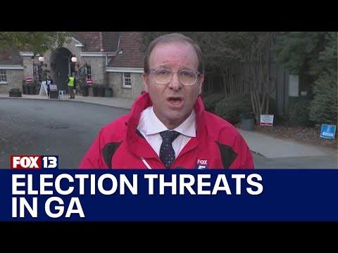 2 polling locations evacuated for bomb threat in Georgia