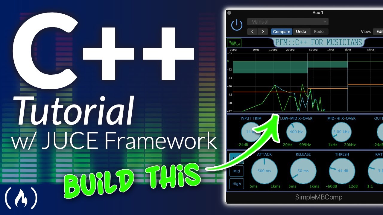 C++ Programming Tutorial - Build a 3-Band Compressor Audio Plugin (w/ JUCE Framework)