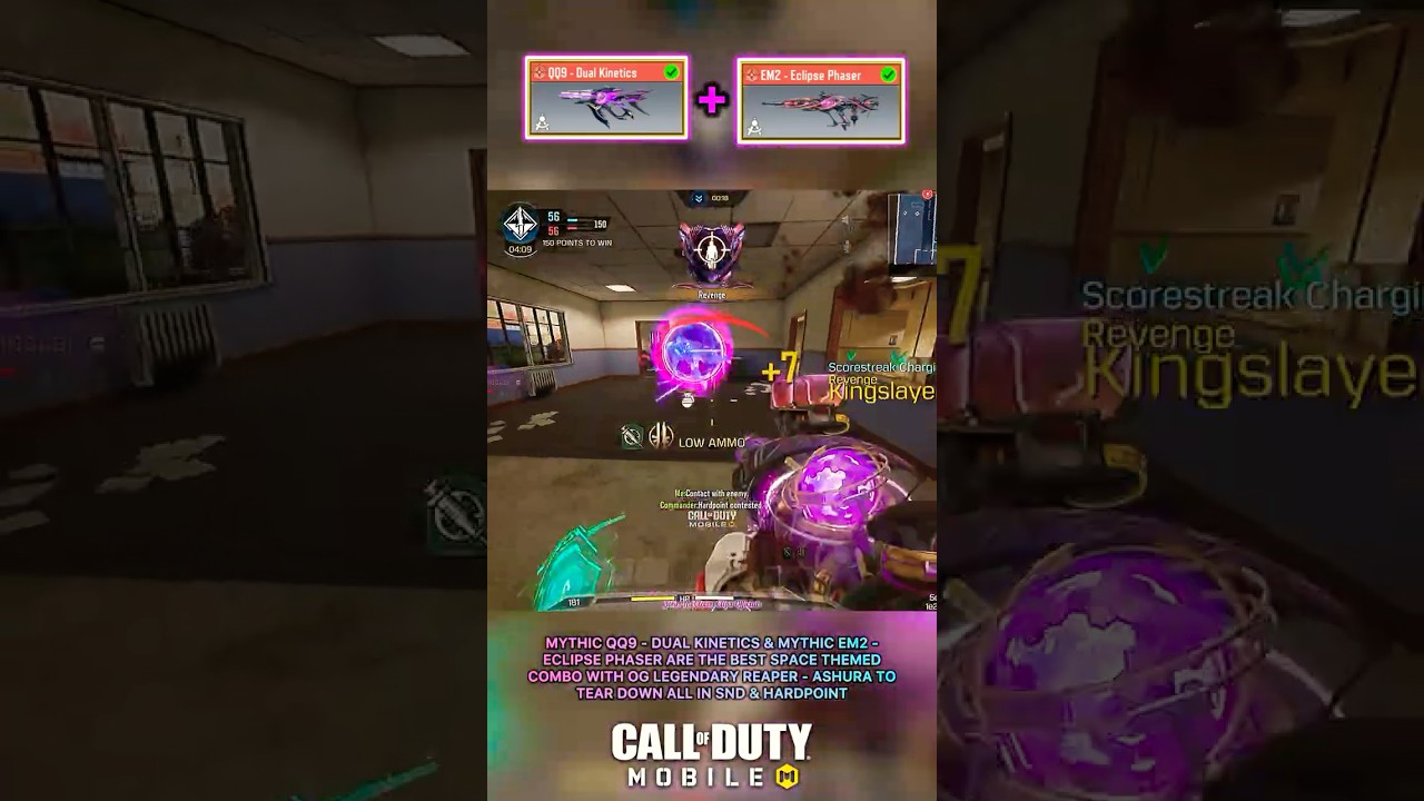 Mythic EM2 + Mythic QQ9 + Legendary Reaper = Best SPACE THEMED Combo #codm #codmshorts #codmobile