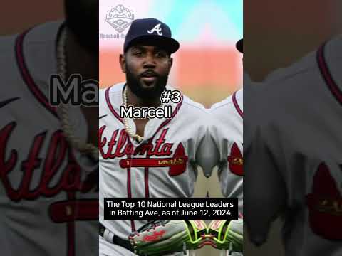 The Best National League Leaders Top10 in Batting Average for June 12, 2024 #mlb #baseball #sports