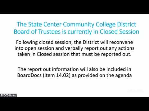 SCCCD Board of Trustees Meeting (Open Session) 2025 Webinar