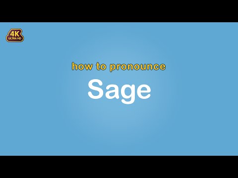 how to pronounce Sage 【Name】