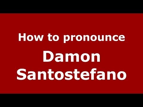 How to pronounce Damon Santostefano (Italian/Italy) - PronounceNames.com