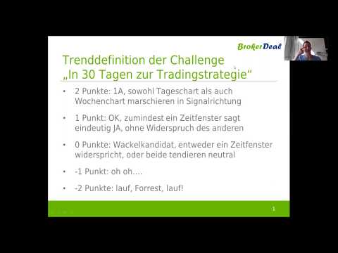 Definition eines Aufwärts- und Abwärtstrends - Swingtrading einfach halten