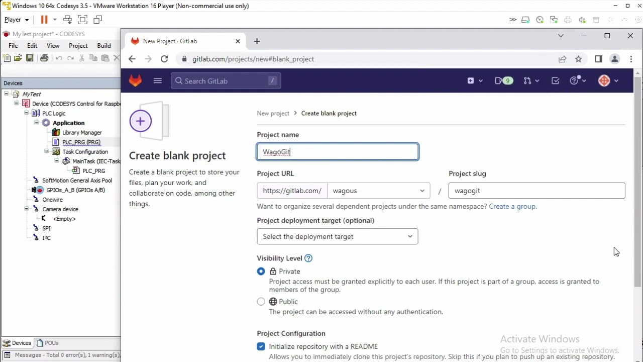 Manage Codesys Projects with Git